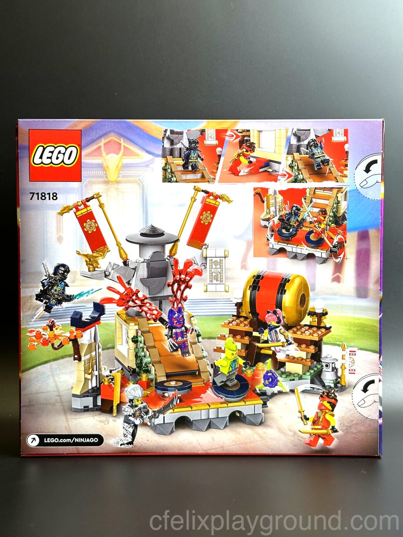 [開箱] LEGO NINJAGO 71818 大賽競技場：《猛龍崛起》來源大賽震撼登場！ - 菲力克斯的遊樂園