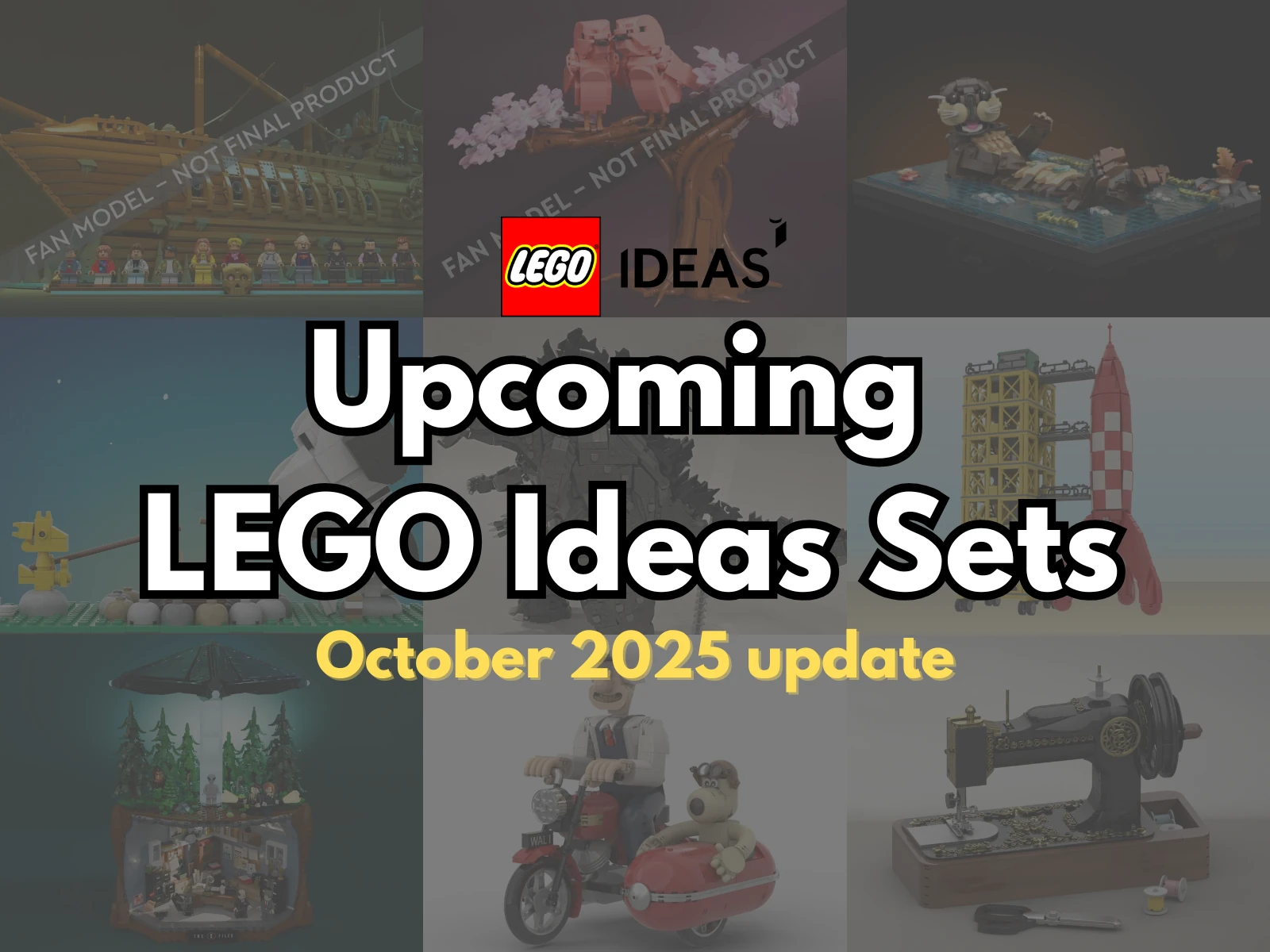 [專題] 盤點製作中的 LEGO Ideas 系列：史努比、哥吉拉、丁丁、X 檔案等優秀作品，大家最期待的是哪盒？ - 菲力克斯的遊樂園